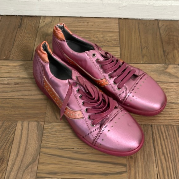 Marc Jacobs | Shoes | Marc Jacobs Pink Metallic Sneakers Mens Size Some ...